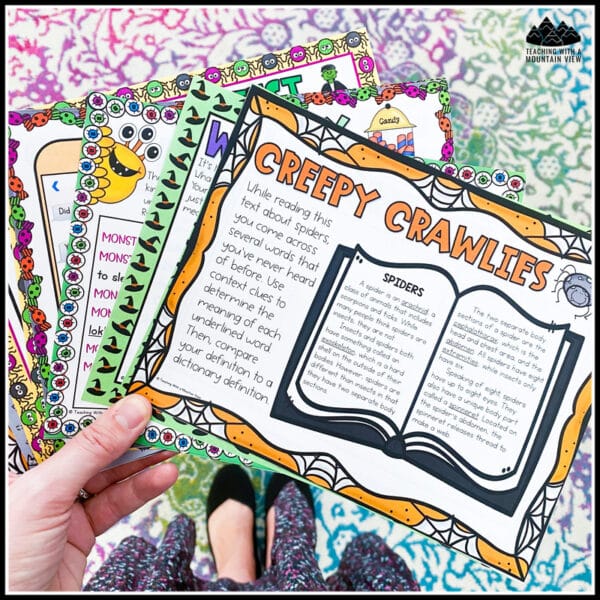 Upper Elementary Halloween Literacy Activities - Teaching with a ...