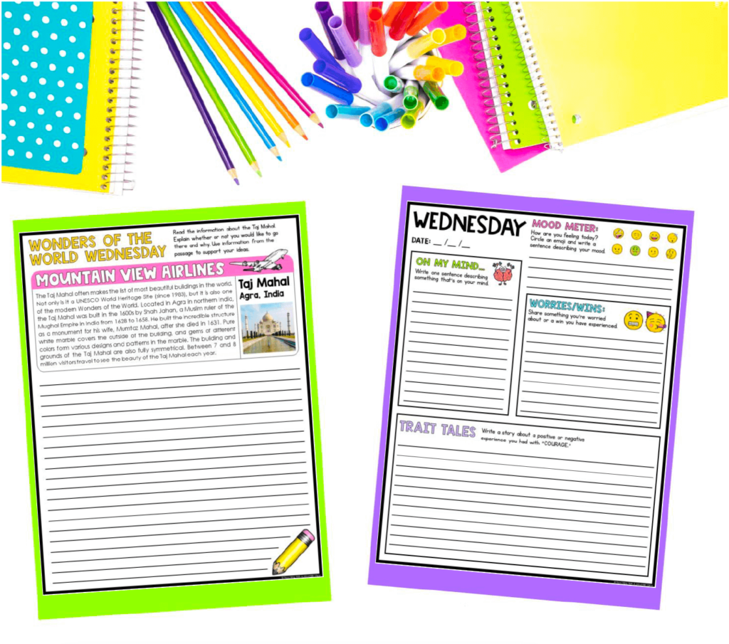 Daily Journal | Writing, Self-Reflection, Character Development | SEL ...