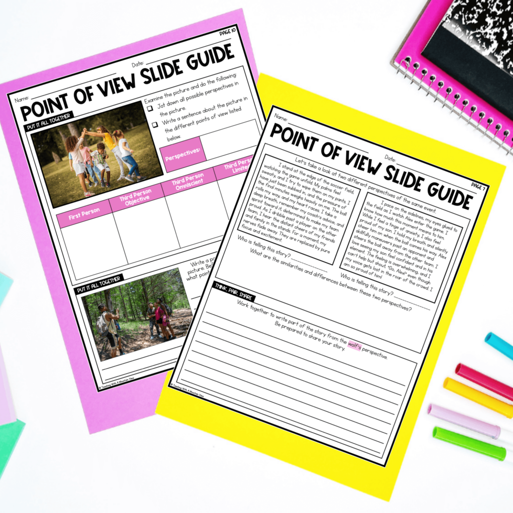 Point of View and Perspective Reading Lesson | Slideshow and Lessons ...