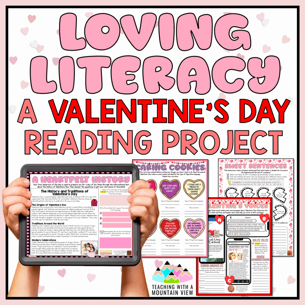 Valentine's Day Reading Project | Literacy Activities - Teaching with a ...