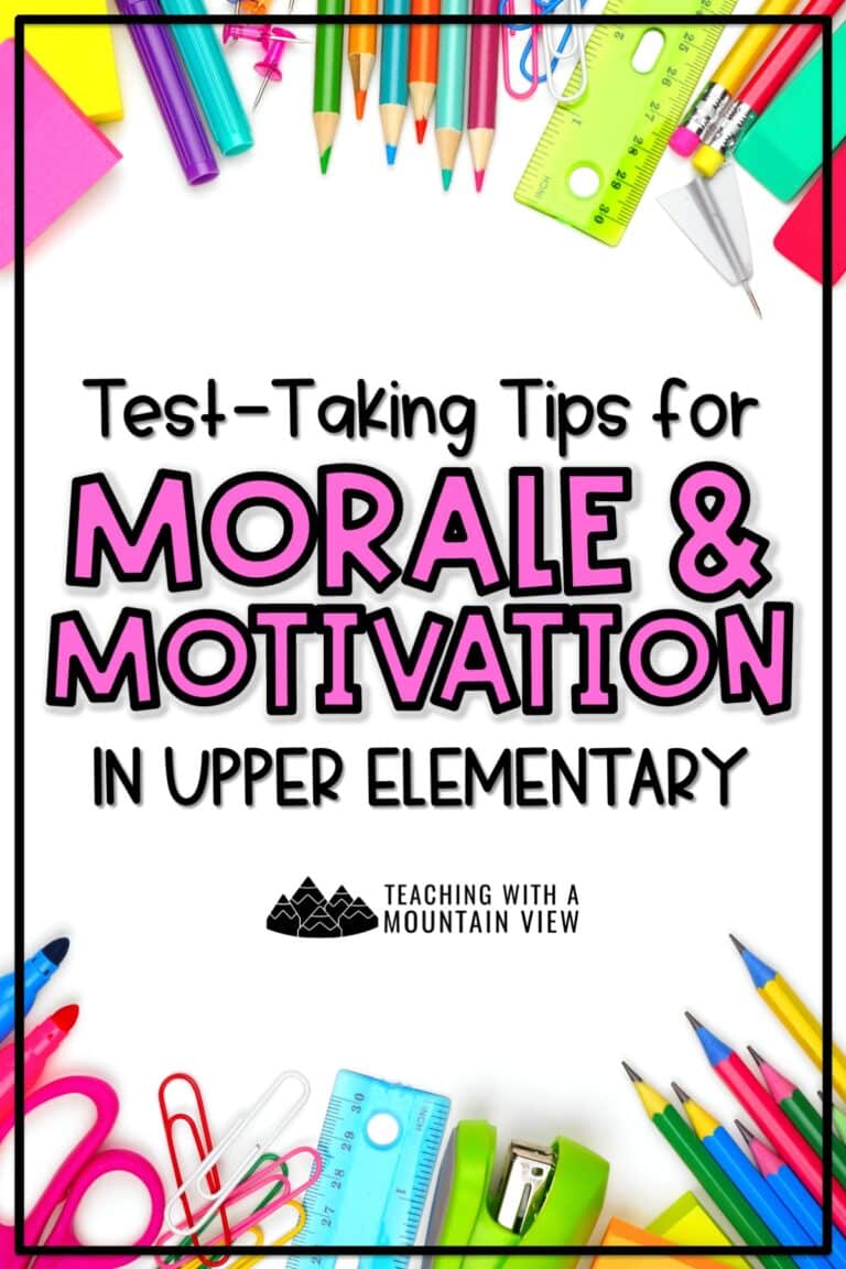 Test-Taking Tips for Morale and Motivation - Teaching with a Mountain View