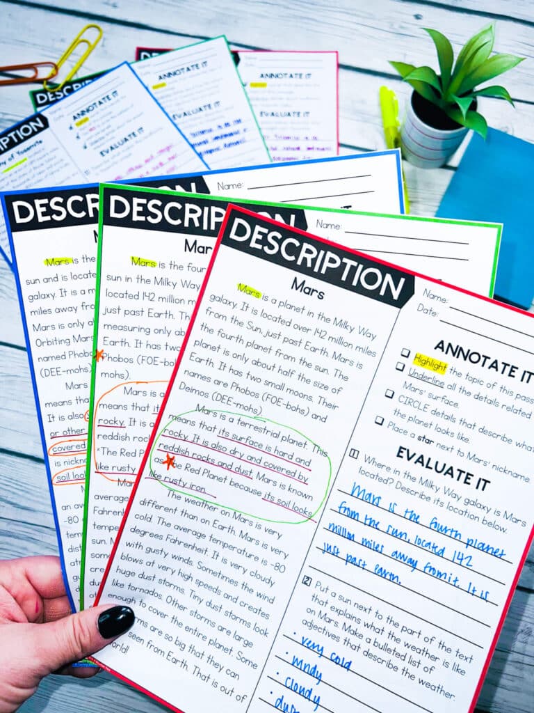 Text Structures Leveled Passages | Reading Comprehension - Teaching ...