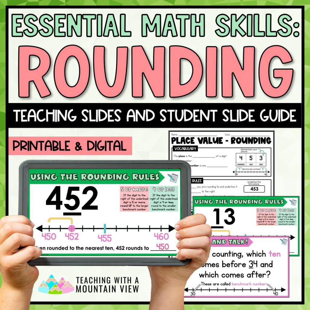 Rounding Numbers Place Value Math Lesson | Teaching Slides and Guide ...