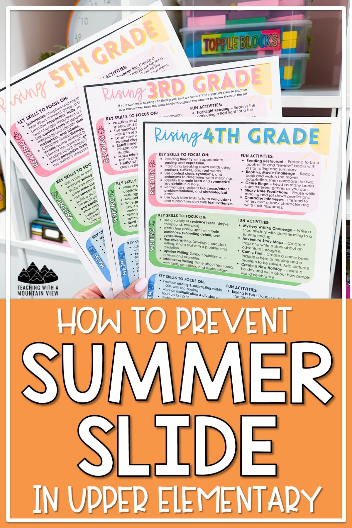How to Prevent Summer Slide in Upper Elementary - Teaching with a ...