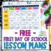 What To Teach On The First Day of School: FREE First Day of School ...